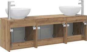 Sada koupelnových skříněk 3 ks Dub artisan 49,5 x 44,5 x 65 cm 3405696