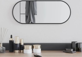 vidaXL Nástěnné zrcadlo 50x20 cm oválné [348203] Barva: Černá
