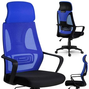 Global Income s.c. Kancelářská síťovaná židle Praga - modrá