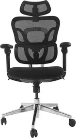 Equip Ergonomická kancelářská židle černá, čalouněný sedák / Kancelářs