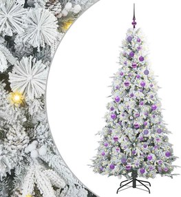 Umělý Skládací Vánoční Strom s stojanem Bílá 180 cm PE a PVC 3397490