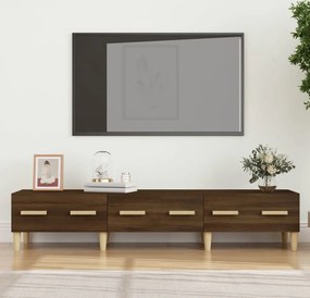 vidaXL TV skříňka 150 x 34,5 x 30 cm kompozitní dřevo [817508] Barva: bílá s vysokým leskem