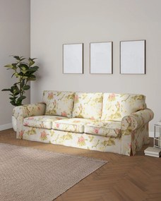 Potah na pohovku IKEA  Ektorp 3-místná, rozkládací STARÝ MODEL PIXBO barva vícebarevná látka vzorované