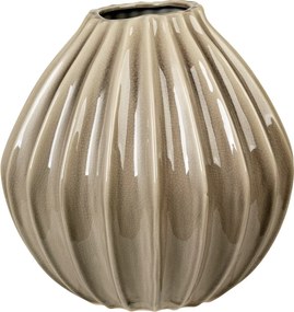Váza Broste WIDE L V.30 cm šedohnědá