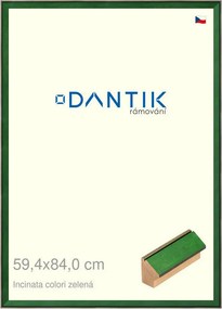 DANTIK rámeček 59,4x84 | INCLINATA colori zelená (Plexi Čiré)