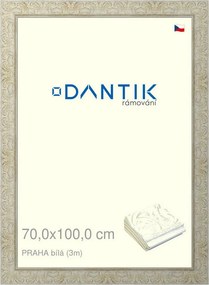 DANTIK rámeček 70x100 | PRAHA Bílá (Plexi Čiré)