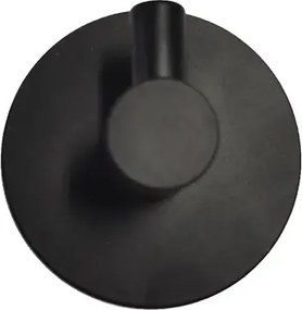 Spirella METI kulatý samolepící háček černá ocel / průměr 50 mm