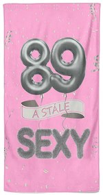 Osuška Stále sexy – růžová (věk: 89, Velikost osušky: 100x170cm)