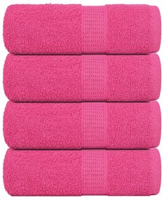 Ručníky pro hosty FROGN 4 ks růžové 30x50 cm 360 g/m² 137044