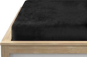 Prostěradlo mikroplyš SOFT 90x200 cm černé
