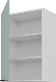 ARIA sb | horní skříňka 50 G-72 1F policová | 50 cm | ANTI FINGERPRINT povrch | bílá/aquamarine