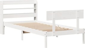 Postel bez matrace bílá 75 x 190 cm masivní borovice 3306604