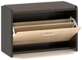 Botník OLIVELA dub sonoma/wenge