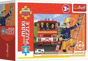 Trefl - Puzzle - Požárník Sam: Připravení do akce / 20 dílků / 22 x 16