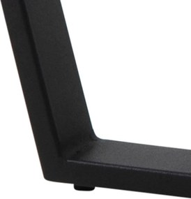 ACTONA Kulatý konferenční stolek AMBLE černý ⌀77 cm
