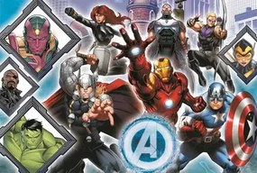 Trefl - Puzzle - Super Shape XL Avengers / 104 dílků / 60 x 40 cm / vě