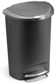 Simplehuman pedálový odpadkový koš,50L,půlkulatý,šedý,CW1357