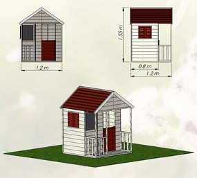 Marimex | Dětský dřevěný domeček Marimex Veranda | 11640355