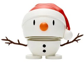 Soška Hoptimist  Figurka Sněhulák Santa S Bílá