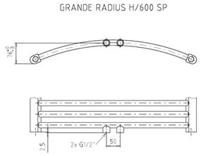 EBS Grande G6097OWSP Radiátor kombinovaný, 60x97cm, bílá