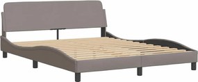 Rám postele bez matrace Hvar taupe 160 x 200 cm textil 3207783