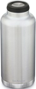Klean kanteen tkwide termoska w/loop cap, brushed stainless, 1900 ml 1008339