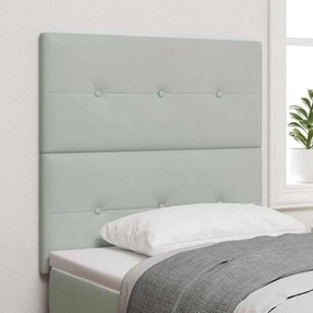 Čelo postele Světle šedá 80 cm samet 3337789