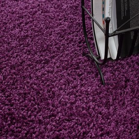 Ayyildiz Kusový koberec LIFE 1500, kulatý, Lila Rozměr koberce: 80 cm KRUH