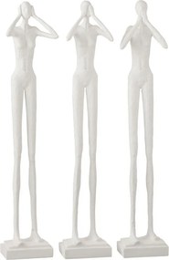 3ks dekorace lidké figuríny nevidím, neslyším, nemluvím Figurines – 13*10*60 cm