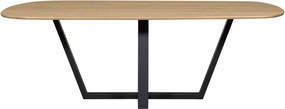 Jídelní stůl s deskou z dubového dřeva 100x220 cm Tablo – WOOOD