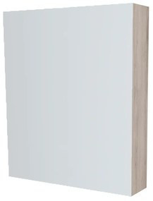 Mereo, Mereo Koupelnová zrcadlová skříňka 60 cm, galerka, 1x dvířka levá, Multidecor, Dub Kronberg světlý, MER-CN798G61DKRS