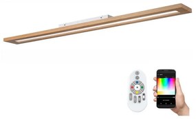 Brilagi - LED RGBW Stmívatelný panel WOODY FRAME LED/34W/230V dub + DO 8590828607335