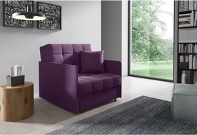 Eka Pohovka AMERYKANKA 169, 90 cm Barva látky: Fialová (Kronos 03)