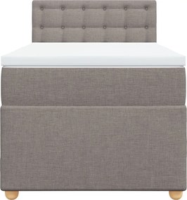 Box spring postel s matrací taupe 100 x 200 cm textil 3286609