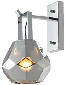 ACA DECOR Nástěnné svítidlo Diamond Retro nástěnné svítidlo Diamond v barvě tónovaného skla dodá vašemu obývacímu pokoji nebo pracovně správnou atmosféru.