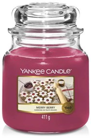 Yankee Candle - vonná svíčka Merry Berry (Linecké cukroví) 411g