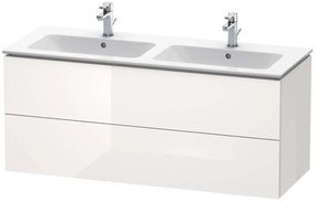 Duravit L-Cube - Umyvadlová skříňka 55x129x48 cm, 2 zásuvky, lesklá bílá LC625802222