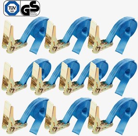 AREBOS Spanngurt 4m - 1-tlg - 25mm - 10er Set