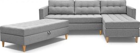 Casarredo - Komfort nábytek Rohová sedačka a taburet FELICIA výběr látek SK1 | potah: etna 85
