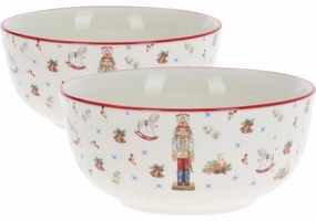 Sada 2 porcelánových misek Louskáček 500 ml