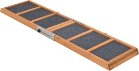 vidaXL Rampa pro psy 120 x 30 cm masivní jedlové dřevo [172419] Barva: Šedá