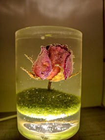 Dekorační lampa Růže 12 cm