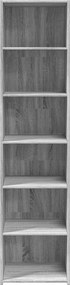 Skříň highboard šedá sonoma 45 x 41 x 185 cm kompozitní dřevo 3281678