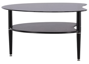 Odkládací stolek Egg, černá, 90x50x45