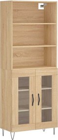 Skříň highboard dub sonoma 69,5 x 34 x 180 cm kompozitní dřevo 3189312