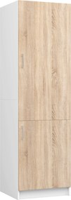 Skříň na vestavnou chladničku S 60cm Artus bílá/sonoma