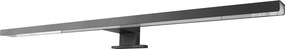 Mereo, Mereo Led koupelnové osvětlení nad zrcadlo, černá, 60 cm, 12 W, 780 lm, 4000 K, IP44, 230 V, MER-CN700B60