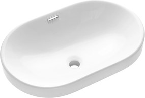 Invena Nike, umyvadlo na zapuštění 600x400x180 mm, bílá lesklá, INV-CE-28-060-W