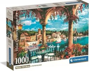 Clementoni 39930 Puzzle Výhled na jezero Como 1000 dílků