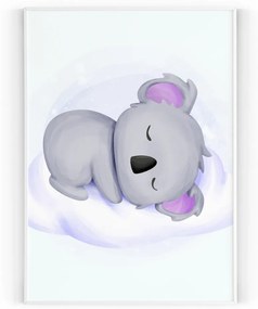 Plakát / Obraz Koala Pololesklý saténový papír 210 g/m² A4 - 21 x 29,7 cm